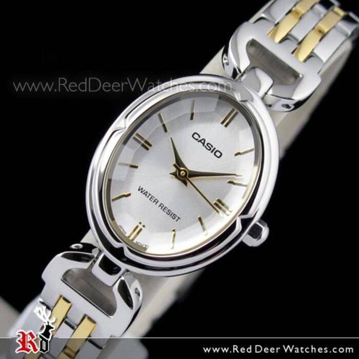 BUY Casio Classical Oval Face Two Tone Ladies Watch LTP-1374SG-7A ...